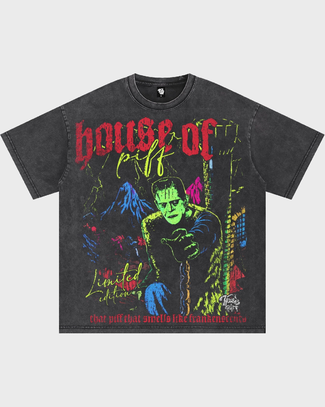 House Of Piff Frankenscents Glow In The Dark Black T-Shirt